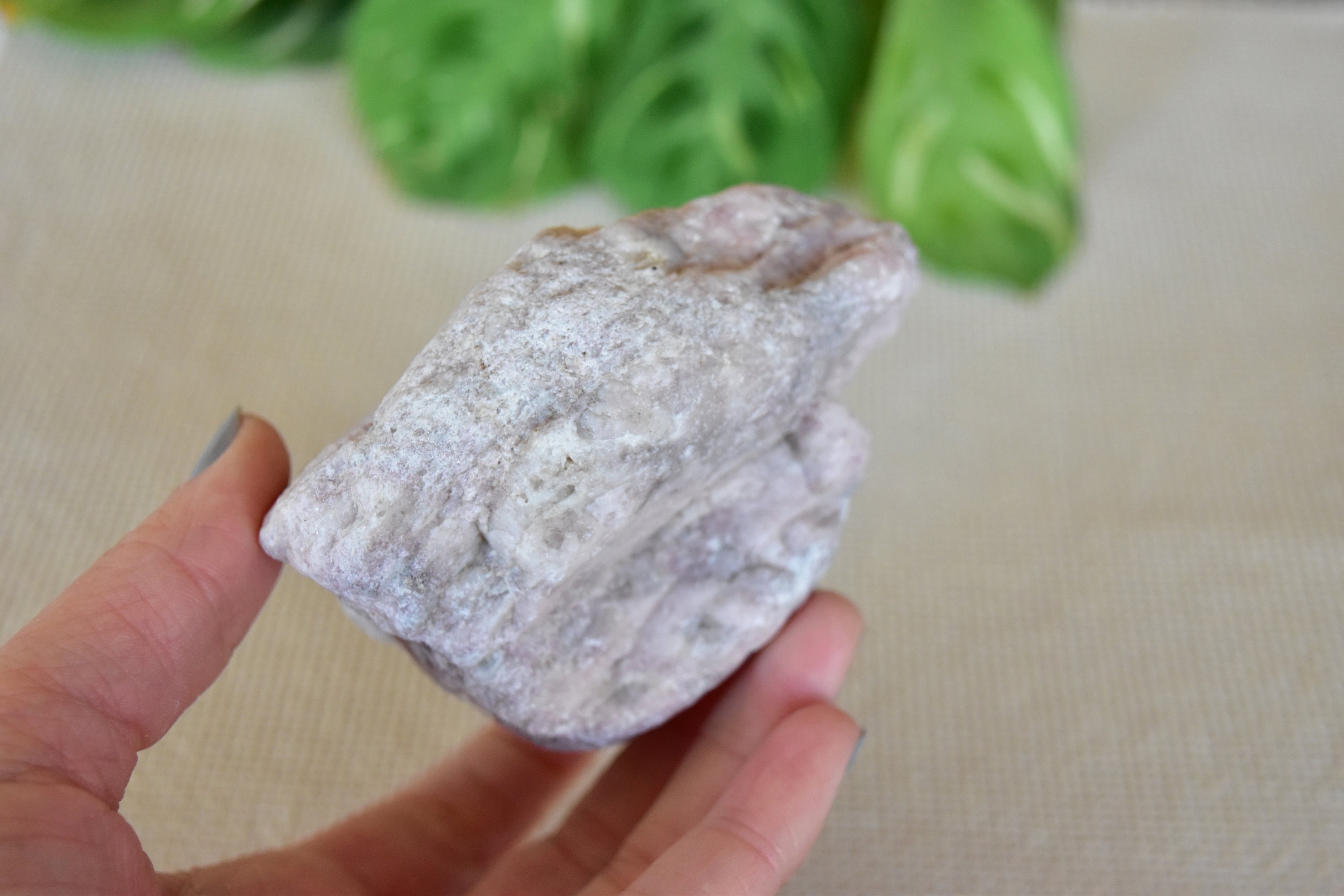 Pink PETALITE Crystal. Light pink color. M/L rough healing crystal from ...