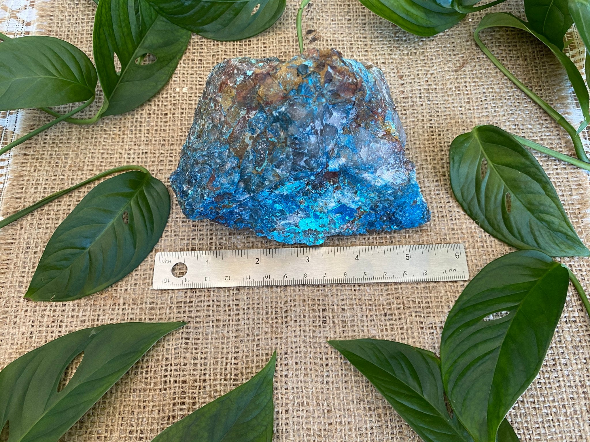 LARGE RARE SHATTUCKITE Raw pseudomorph after quartz with Galena ...