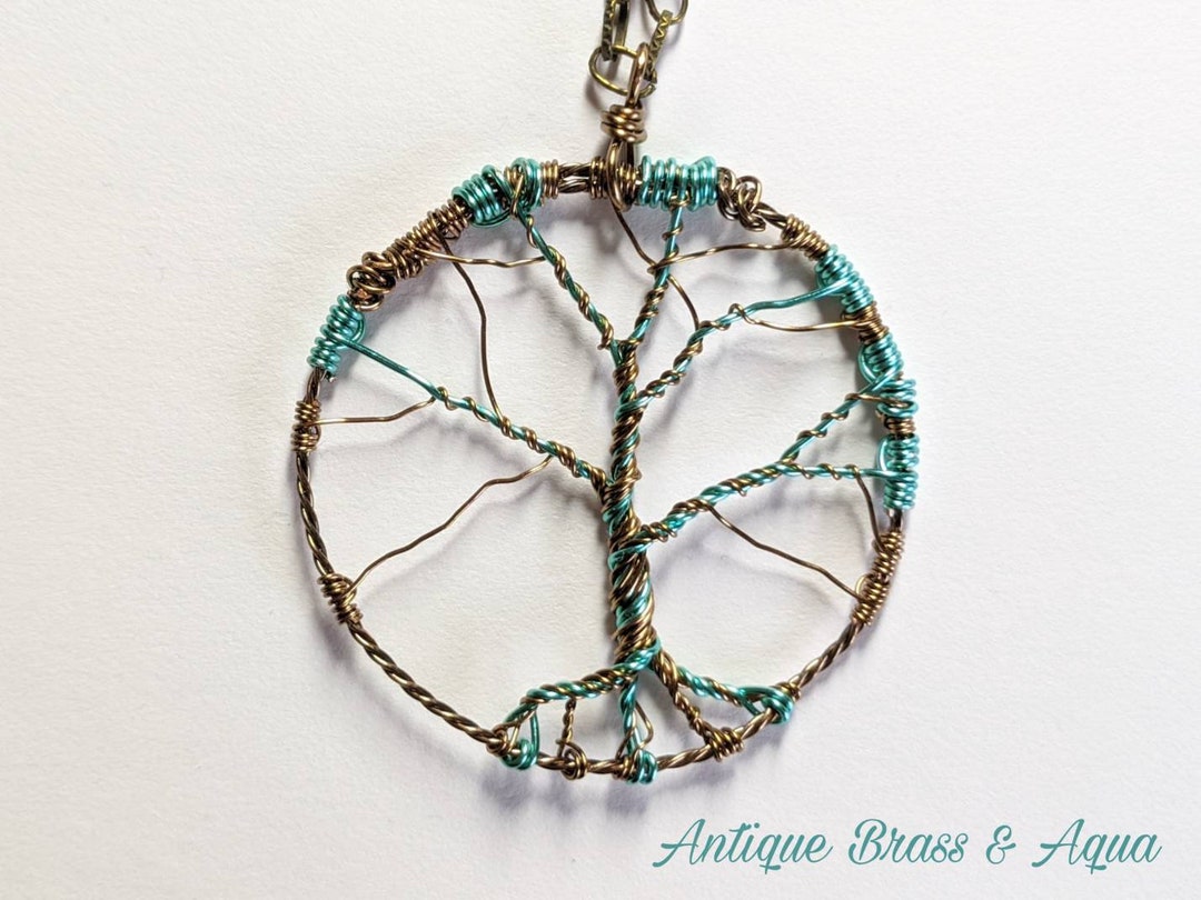 Tree of Life Necklace - Wire Tree of Life Necklace - Tree Pendant ...