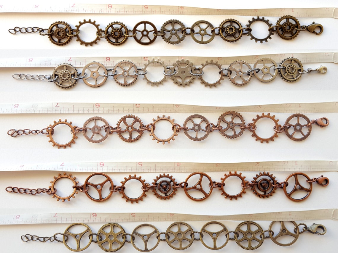Steampunk Bracelet Steampunk Gears Gear Bracelet | Etsy