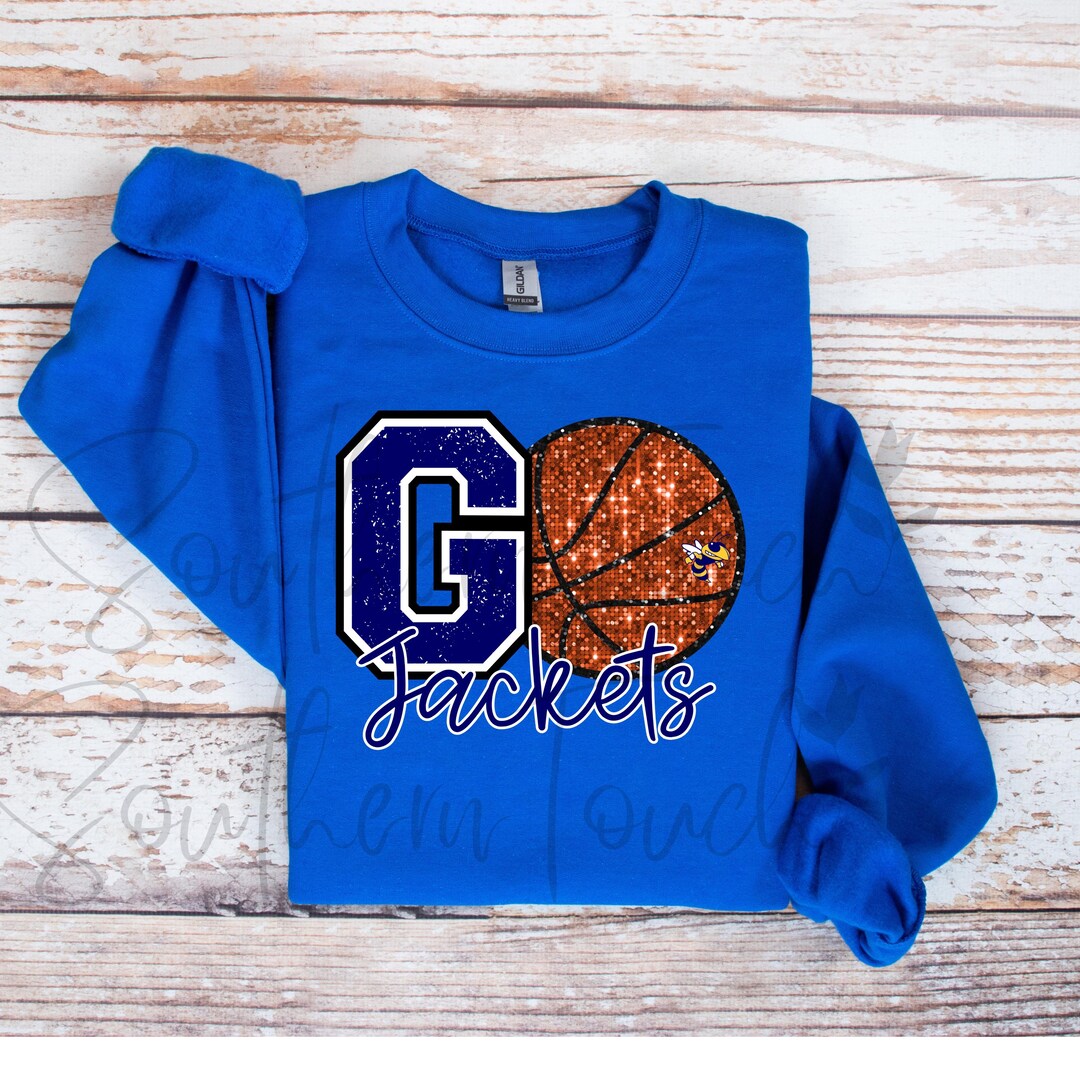 Go Jackets Sparkle Basketball PNG, Jackets PNG, Basketball Designs ...