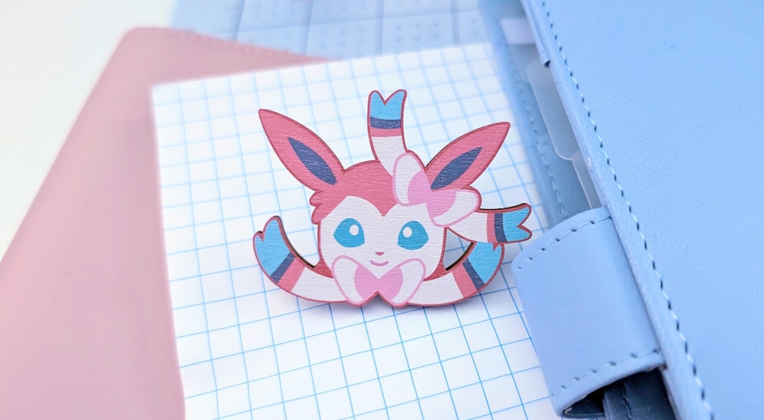 Eeveelution - Sylveon Wood Pin - Etsy