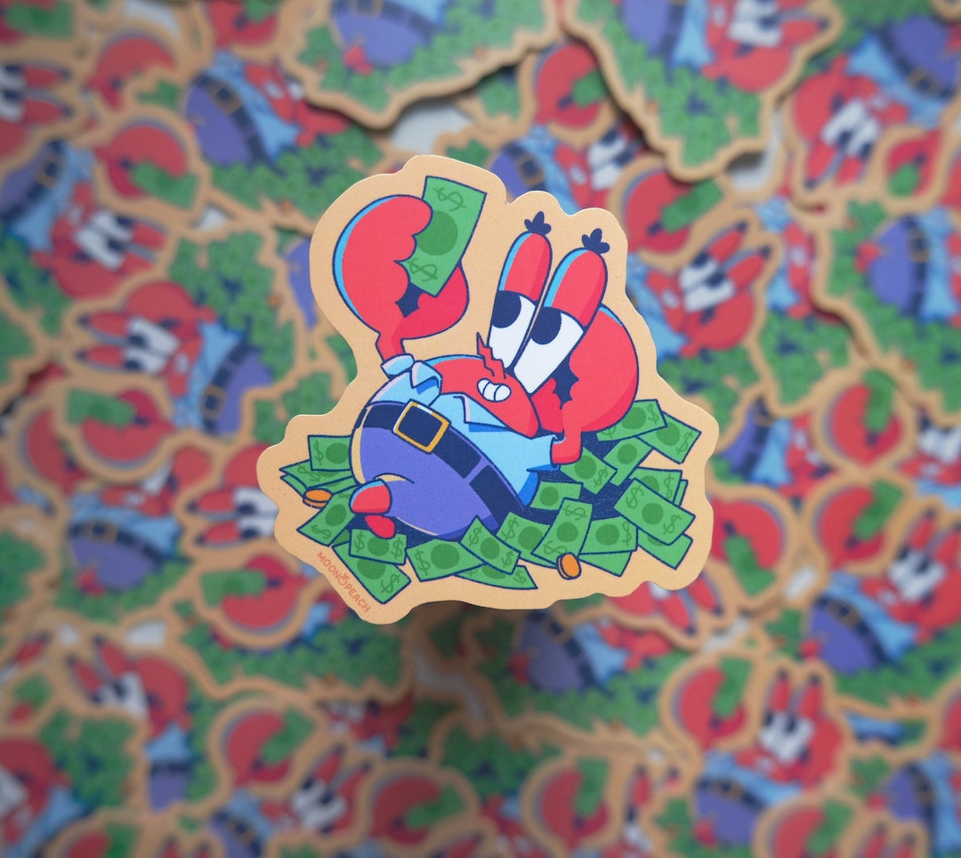 Vinyl Sticker Mr.krabs - Etsy