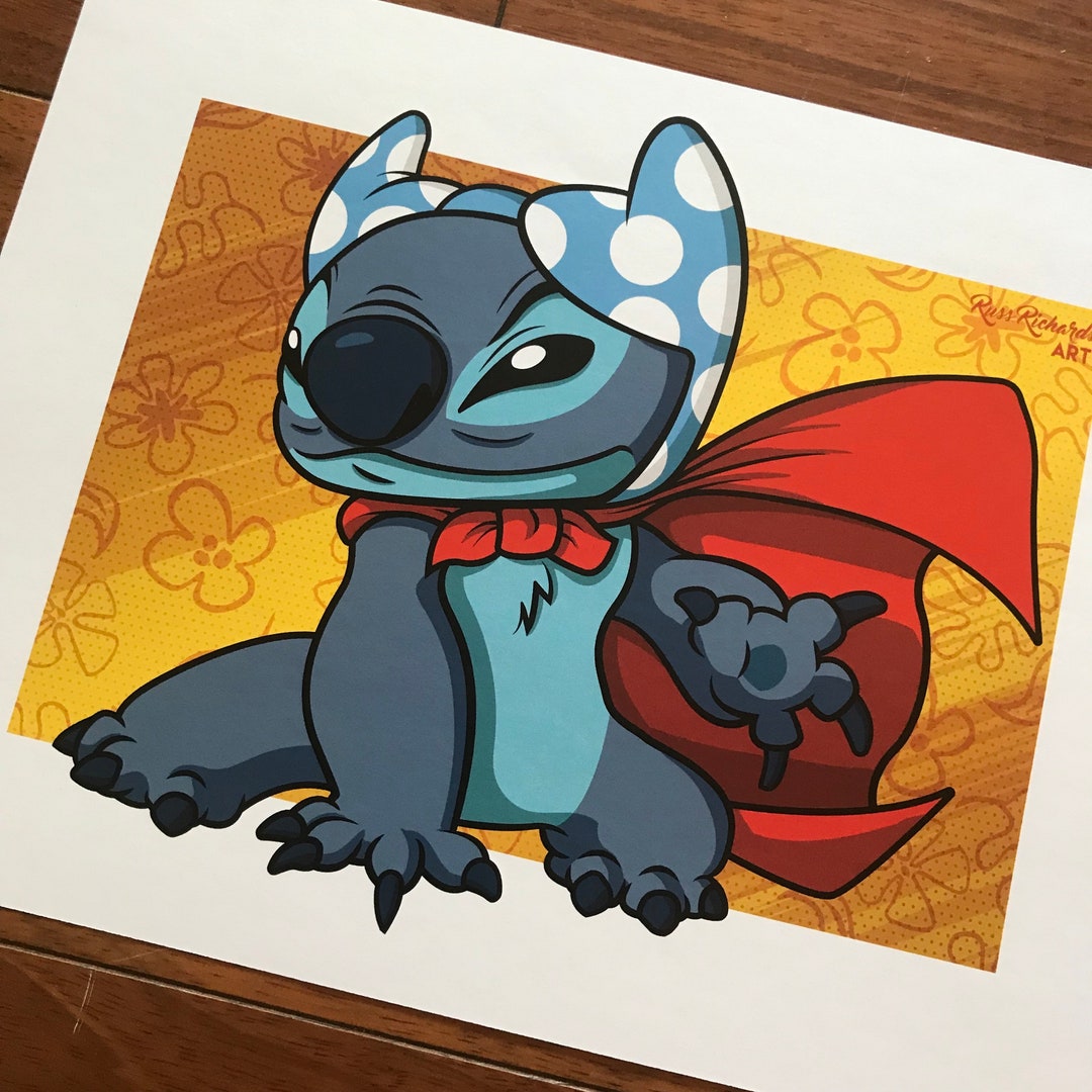 Super Hero Stitch - Etsy