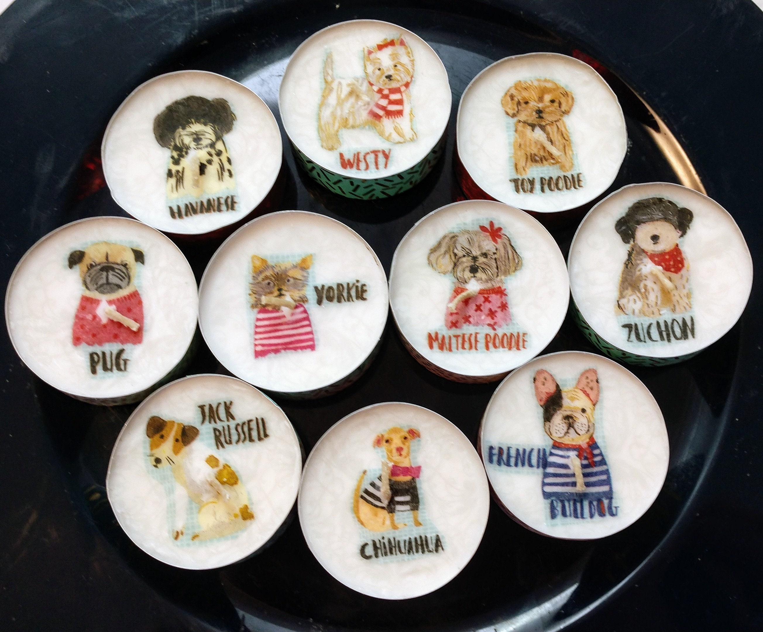 Dog candle set dog lovers puppy dogs animal themed party | Etsy