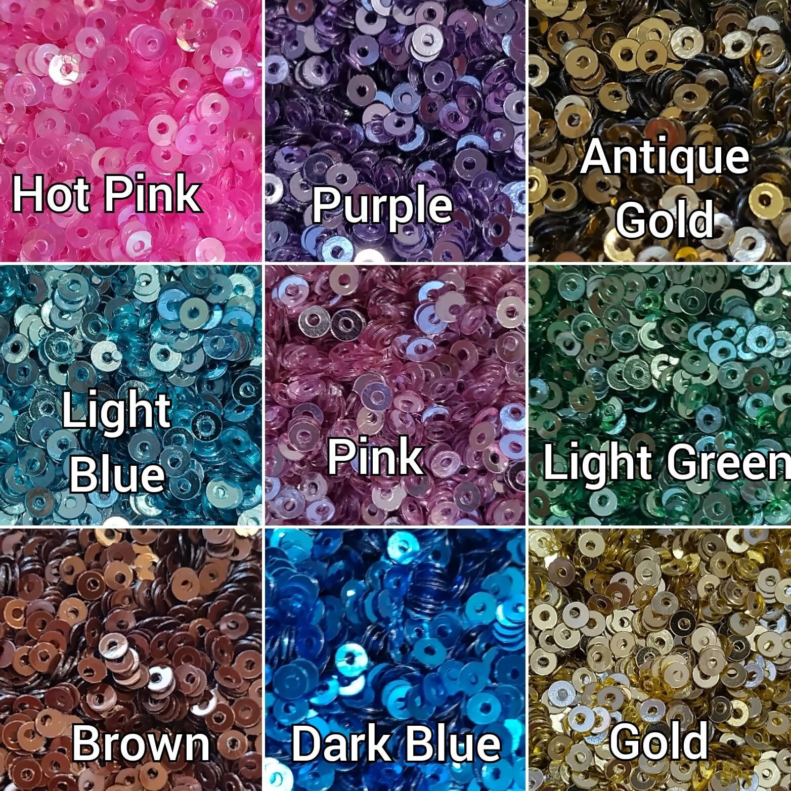 3mm Flat Round Sew on Sequins, Round Sequins, Bright Sequins, 3gms per ...