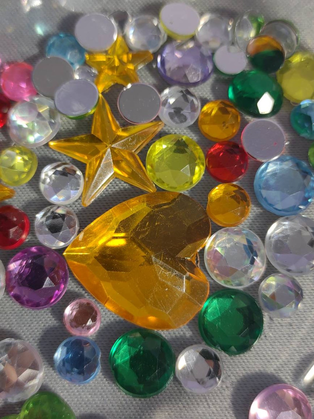 Assorted Shapes Rhinestones 10g Bag - Etsy