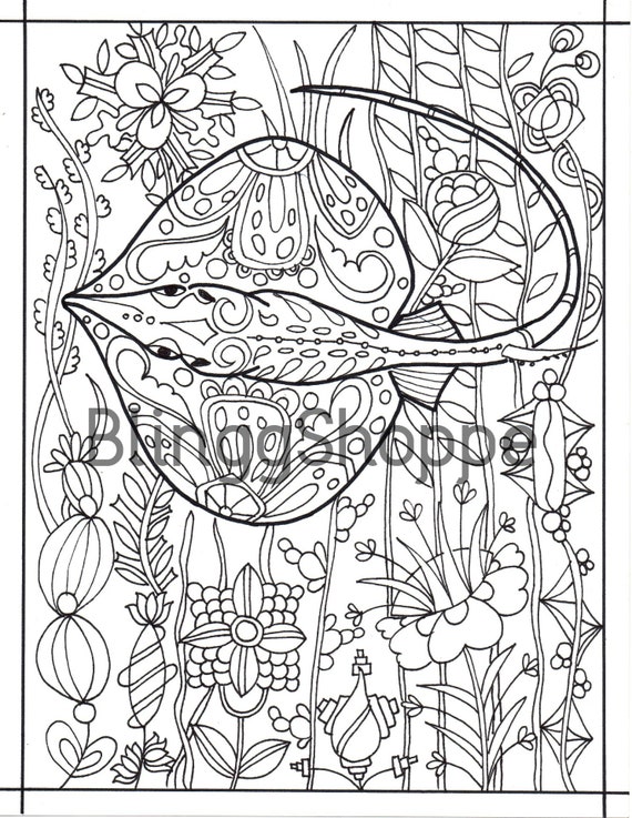 Sting Ray Coloring Pages