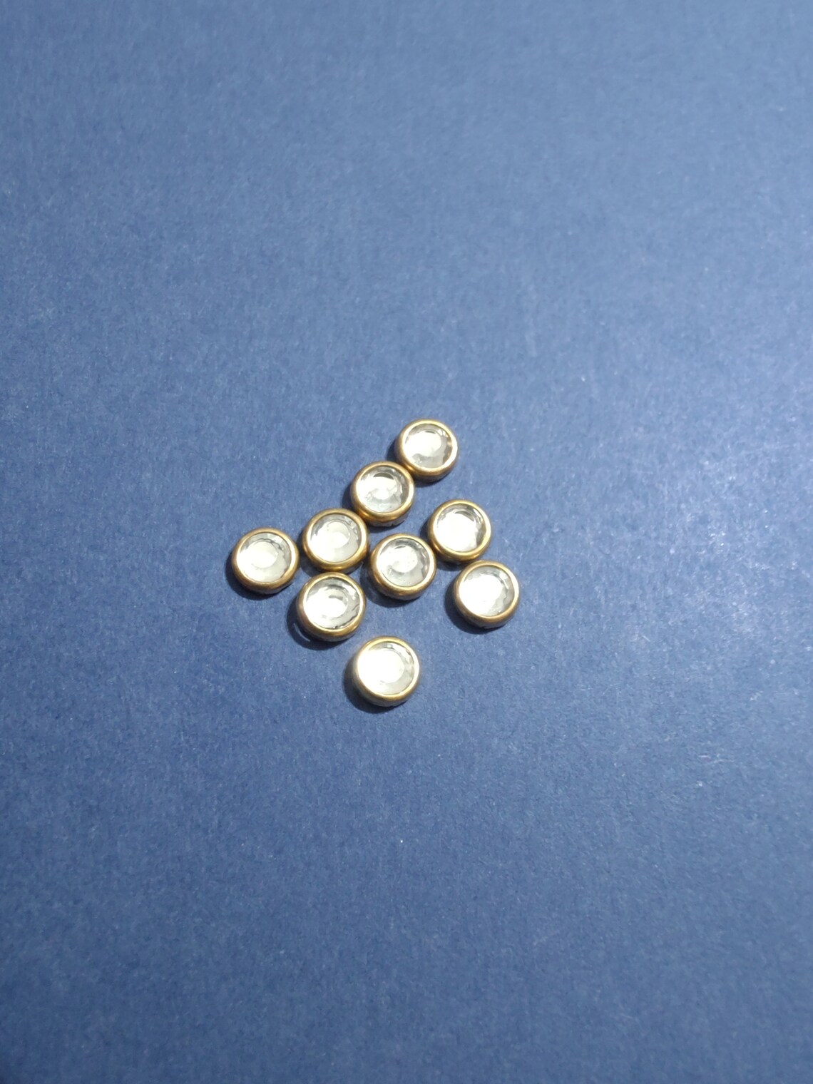 Clear Hotfix Rhinestones With Gold Edging 4mm - Etsy