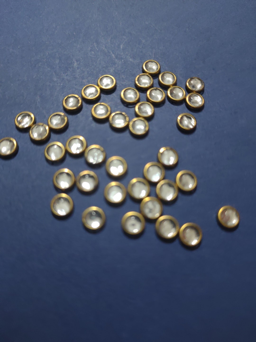 Clear Hotfix Rhinestones With Gold Edging - 5mm - Pack of 20 - Etsy