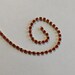 2mm Red Rhinestone Trim, Rhinestone Chain, Wedding Rhinestone, Brass ...