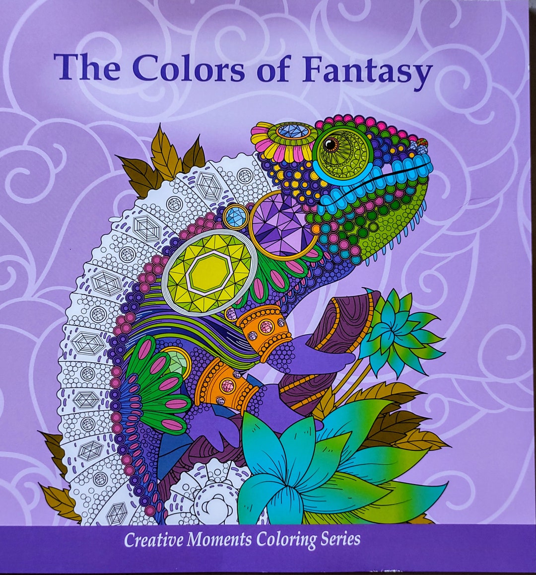 The Colors of Fantasy Coloring Book, Adult Coloring Book, Coloring Book ...