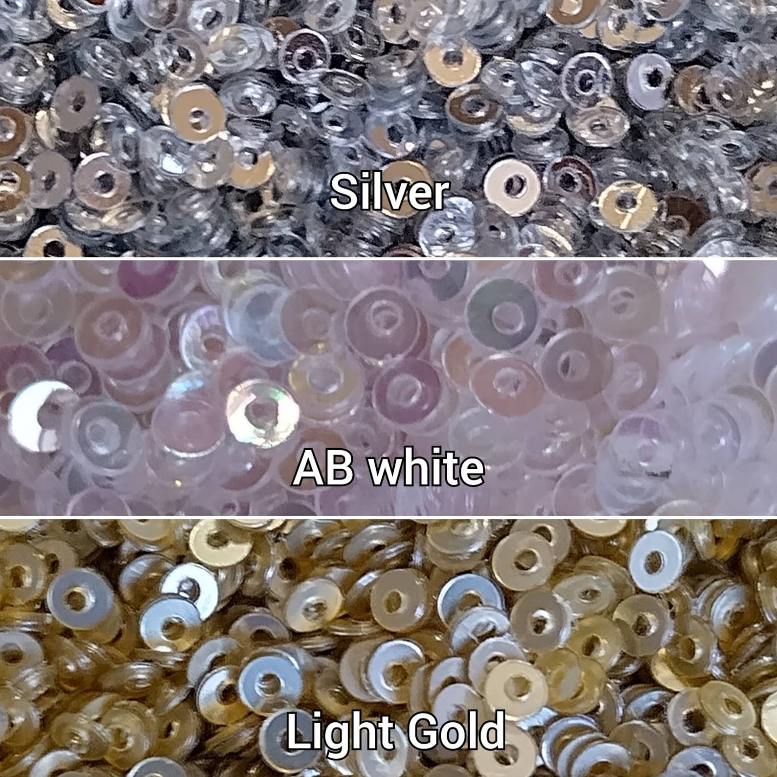 2mm Flat Round Sew on Sequins, Round Sequins, Bright Sequins, 3gms per ...