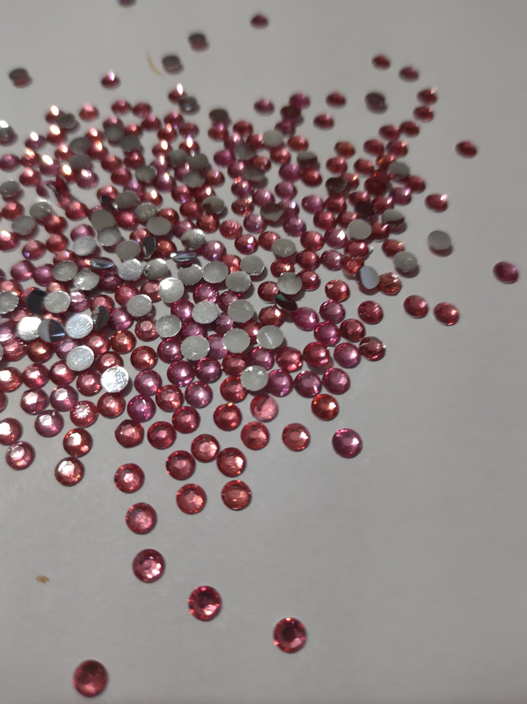 Baby Pink Flatback Resin Rhinestones | High Quality Rhinestones | Non ...