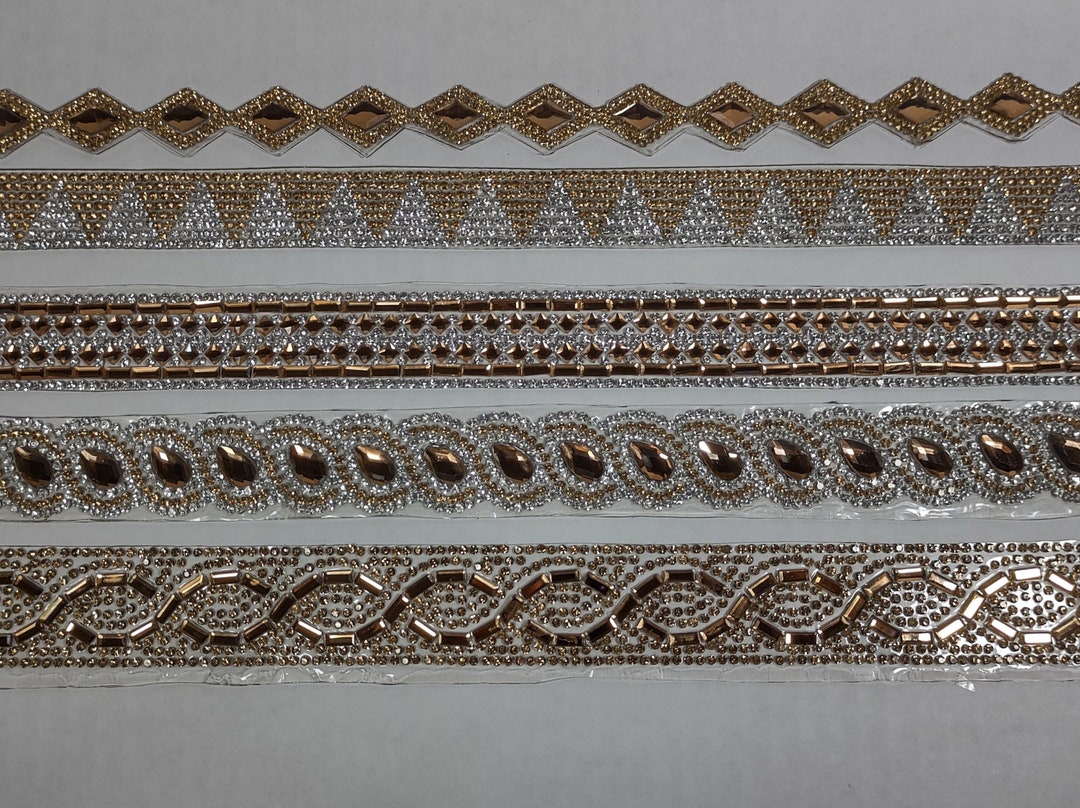 Hotfix Borders, Iron on Motifs, Hotfix Rhinestones Borders, Hotfix ...