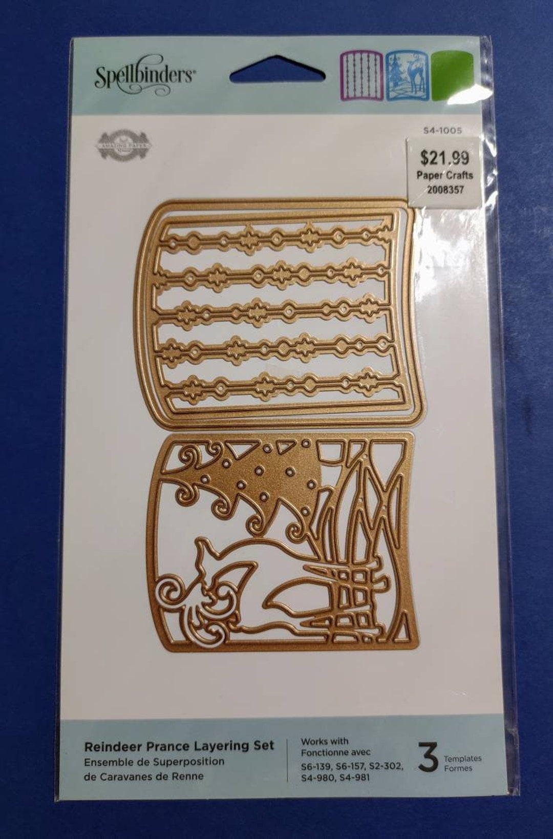 Spellbinders Reindeer Prance Layering Metal Die Set - Etsy Spellbinders Reindeer Prance Layering Metal Die Set - Etsy