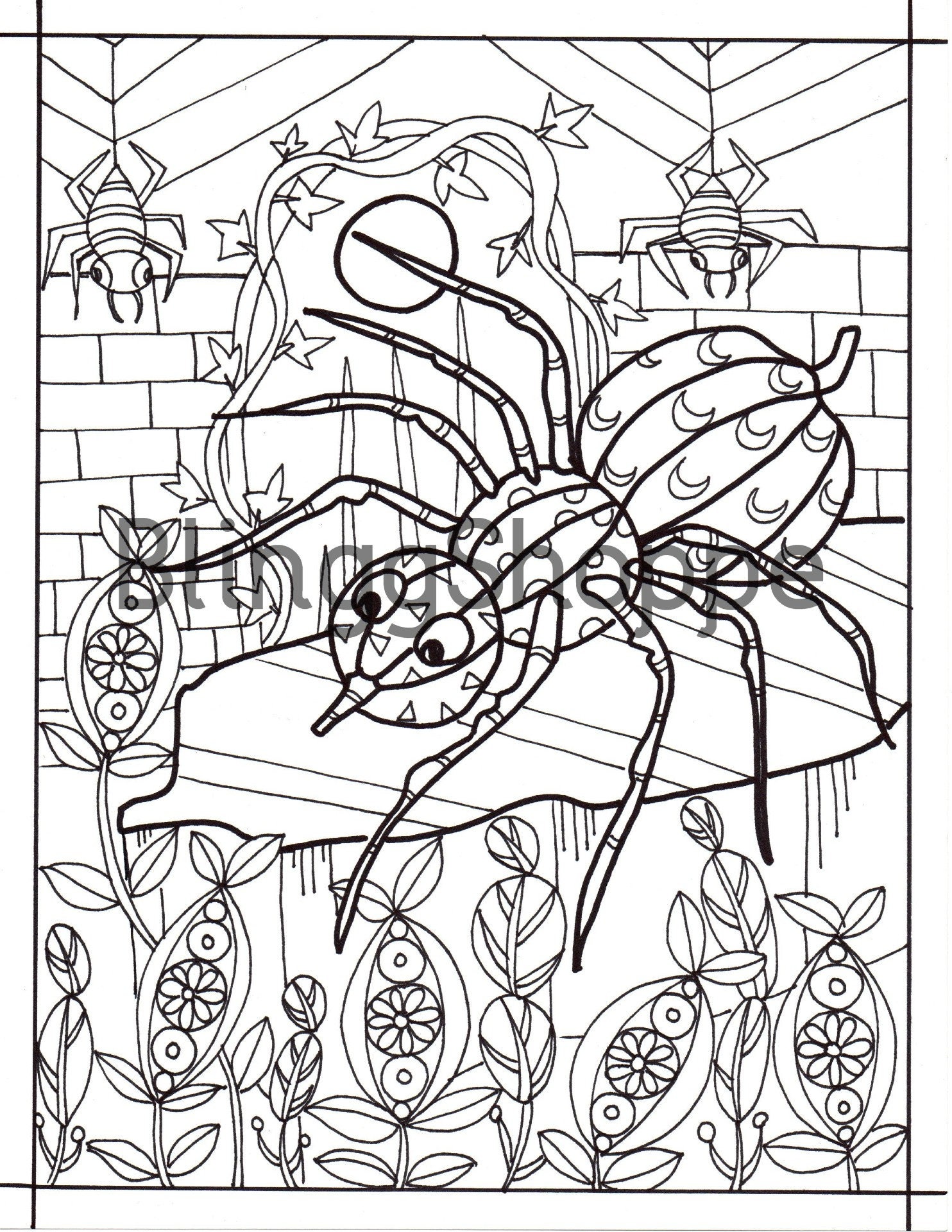 Coloring Pages Of Spider