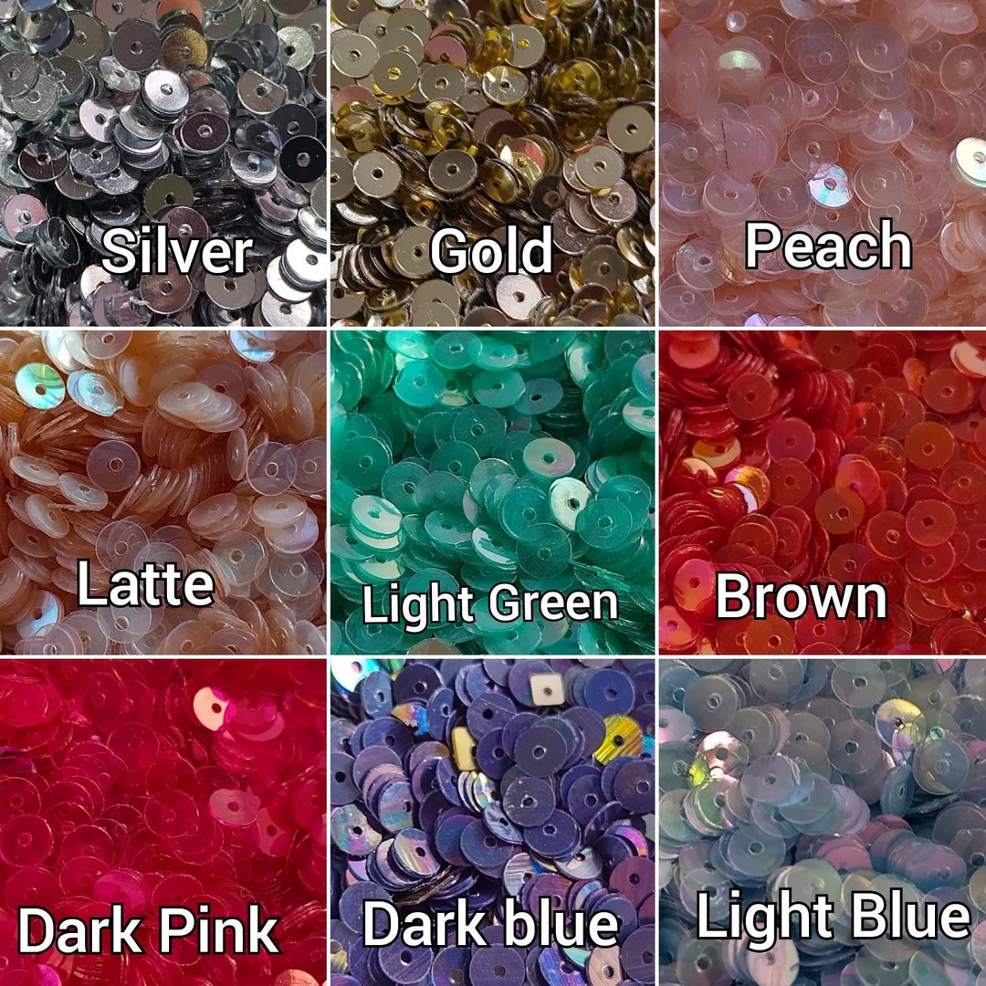 5mm Flat Round Sew on Sequins Transparent Sequins 3g per Tube - Etsy