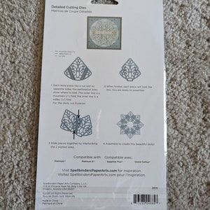 Spellbinders Pointed Harmony Doily Metal Die Set - Etsy