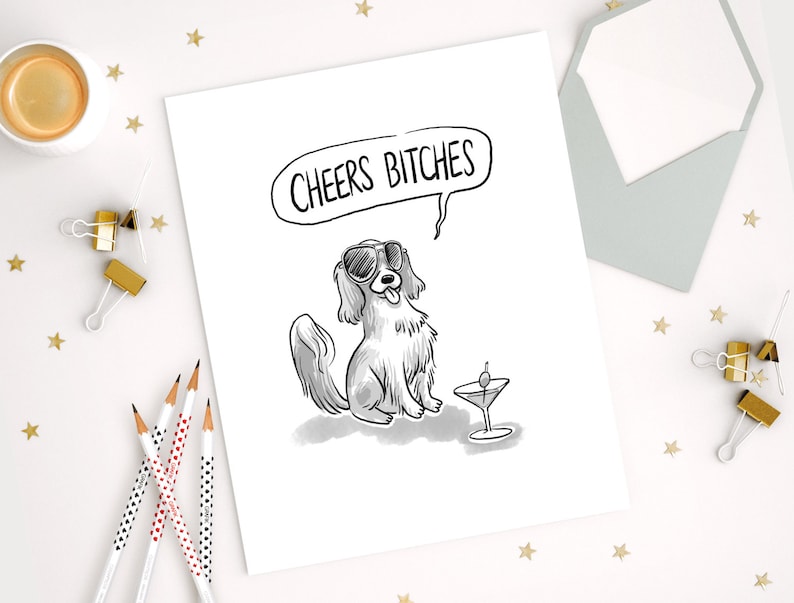 Dog Art, Funny Dog Cards, Greeting Cards, Birthday, Congratulations ...