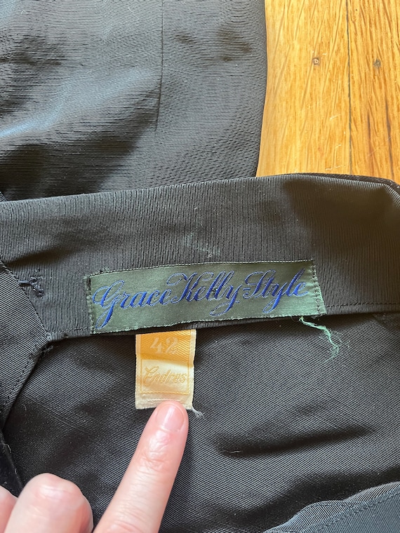 1950s "Grace Kelly Style" by Endres / Black Velvet & … - Gem