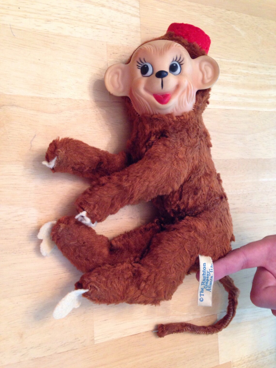 Vintage 1950's Rubber Faced Organ Grinder Monkey by the Rushton Company ...