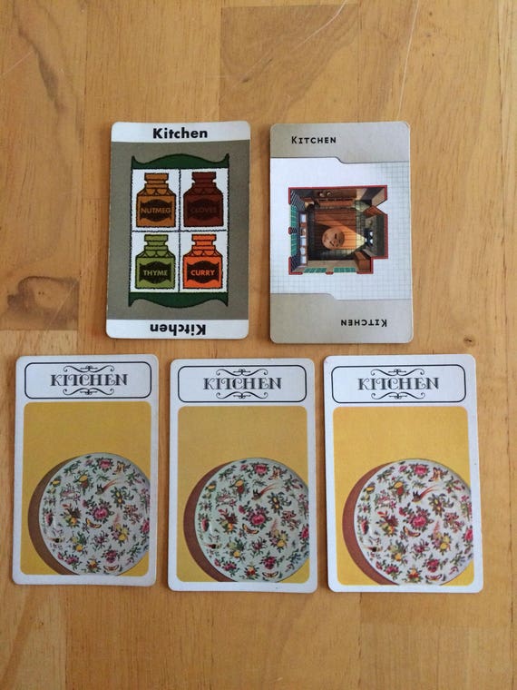 5 Kitchen Cards Upcycle Material Board Games Vintage Board - Etsy