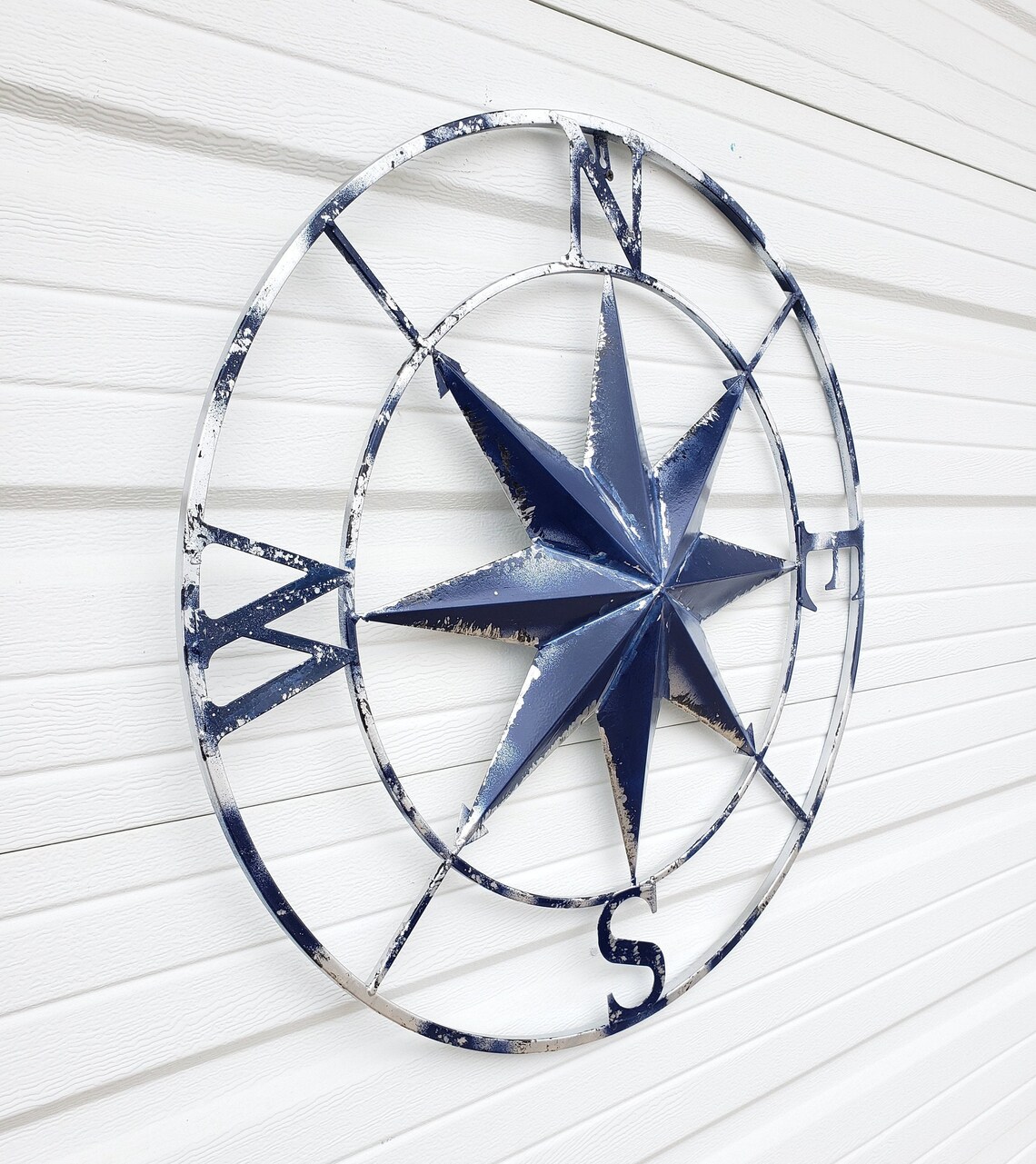 Large Compass Wall Decor Large Metal Compass Wall Art | Etsy