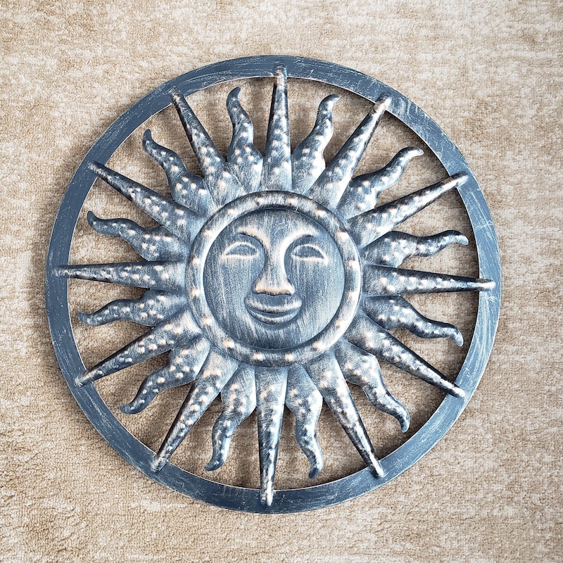 Large Metal Sun Wall Art - Etsy