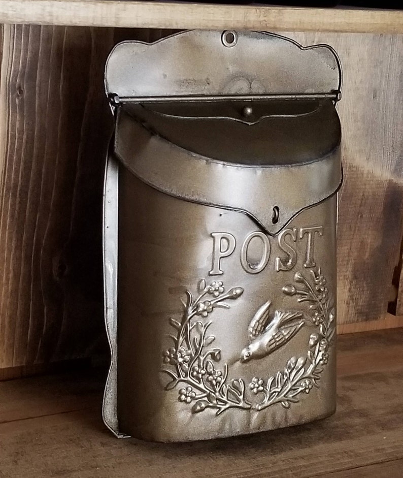 Metal Hanging Mailbox/ Wall Mounted Mailbox/metal Mailbox/ | Etsy