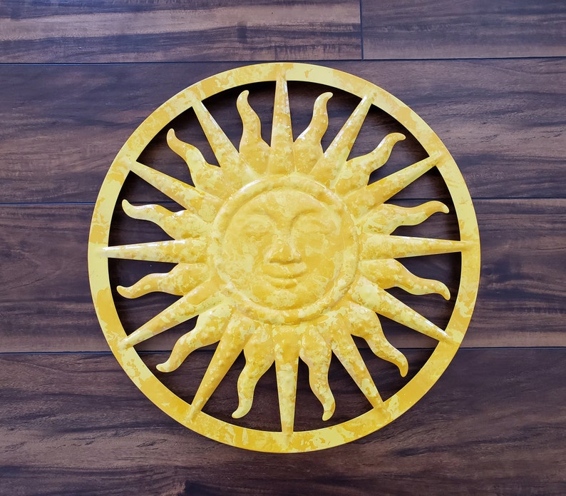 Metal Garden Decor Metal Sun Wall Art Indoor Outdoor Wall Art - Etsy
