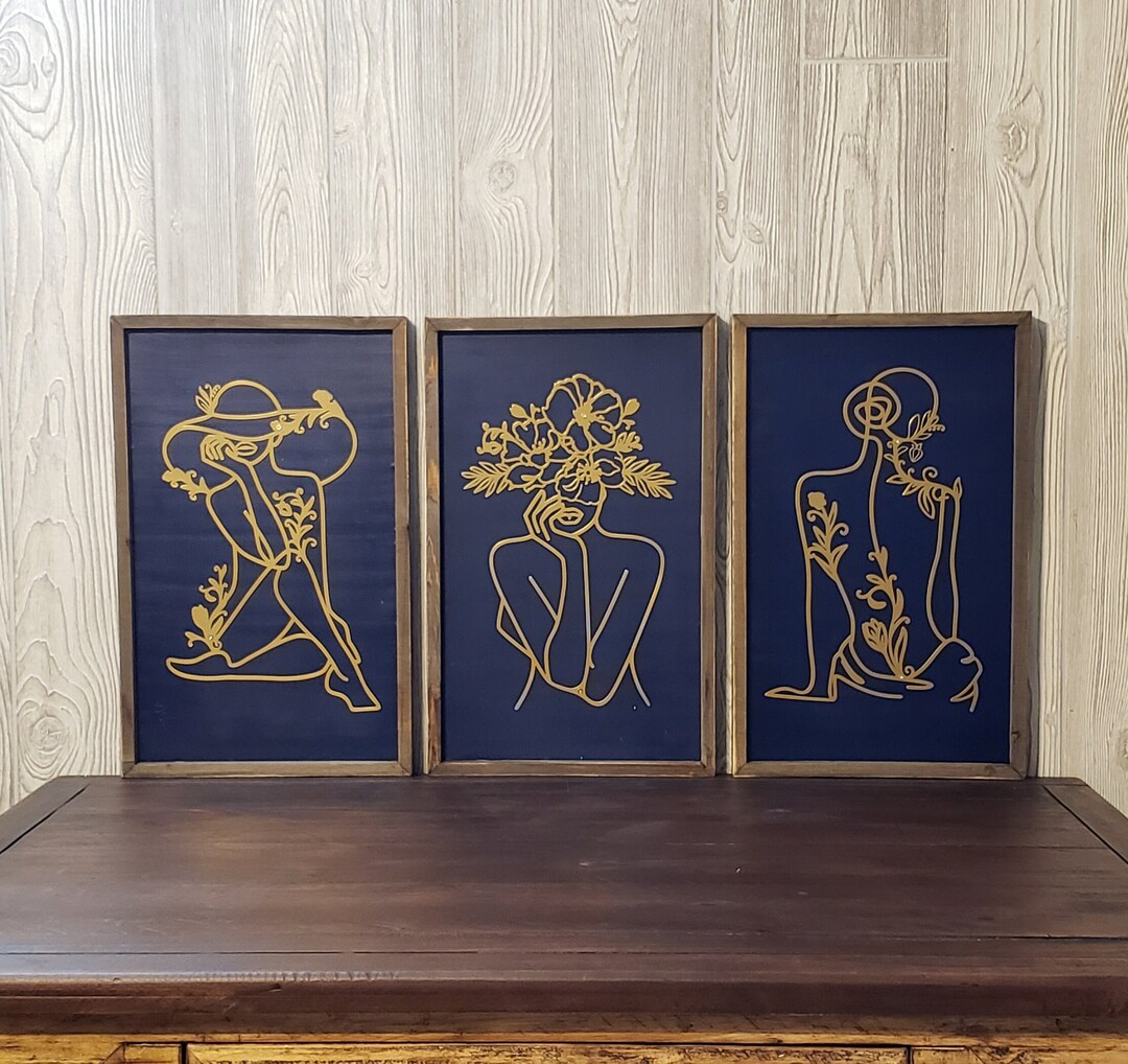 Female Body Metal Wall Art - Etsy