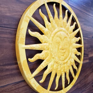 Metal Garden Decor Metal Sun Wall Art Indoor Outdoor Wall Art Metal Sun ...