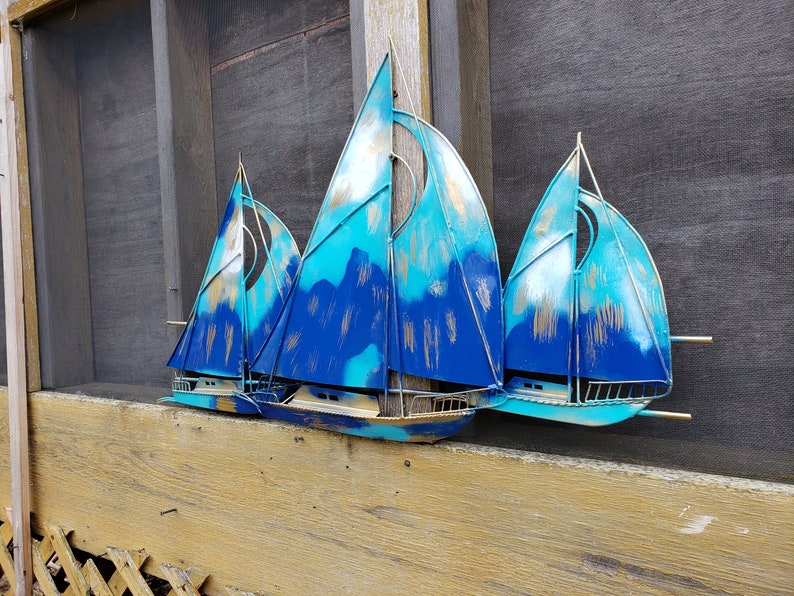 Ship Wall Decor / Sailboat Wall Decor/ Coastal Decor / | Etsy