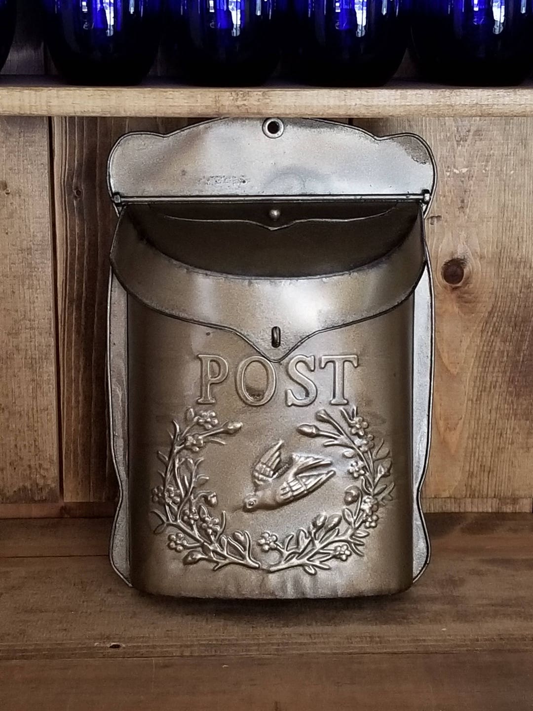 Metal Hanging Mailbox/ Wall Mounted Mailbox/metal Mailbox/ Distressed ...