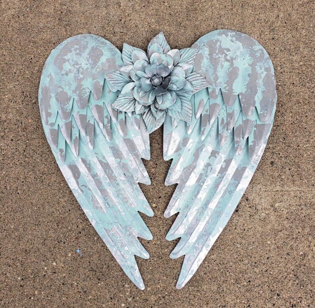 Metal Angel Wings Wall Decor / Angel Wing Wall Decor / Shabby Chic ...