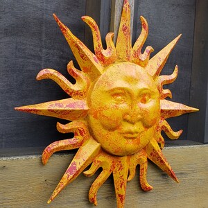 Garden Decor Metal Sun Wall Art Outdoor Wall Art Metal Sun - Etsy
