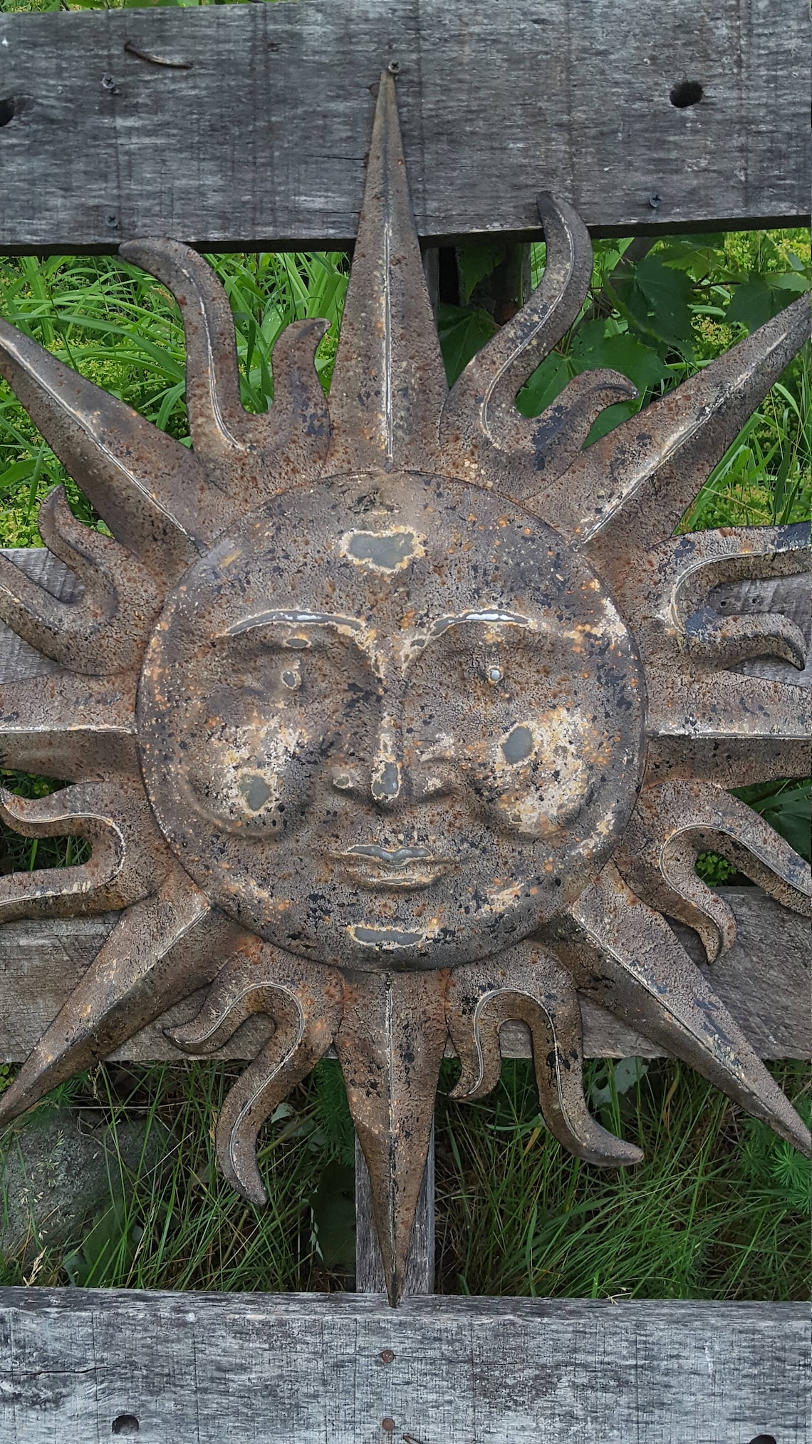 Metal Garden Decor Metal Sun Wall Art Indoor Outdoor Wall Art - Etsy