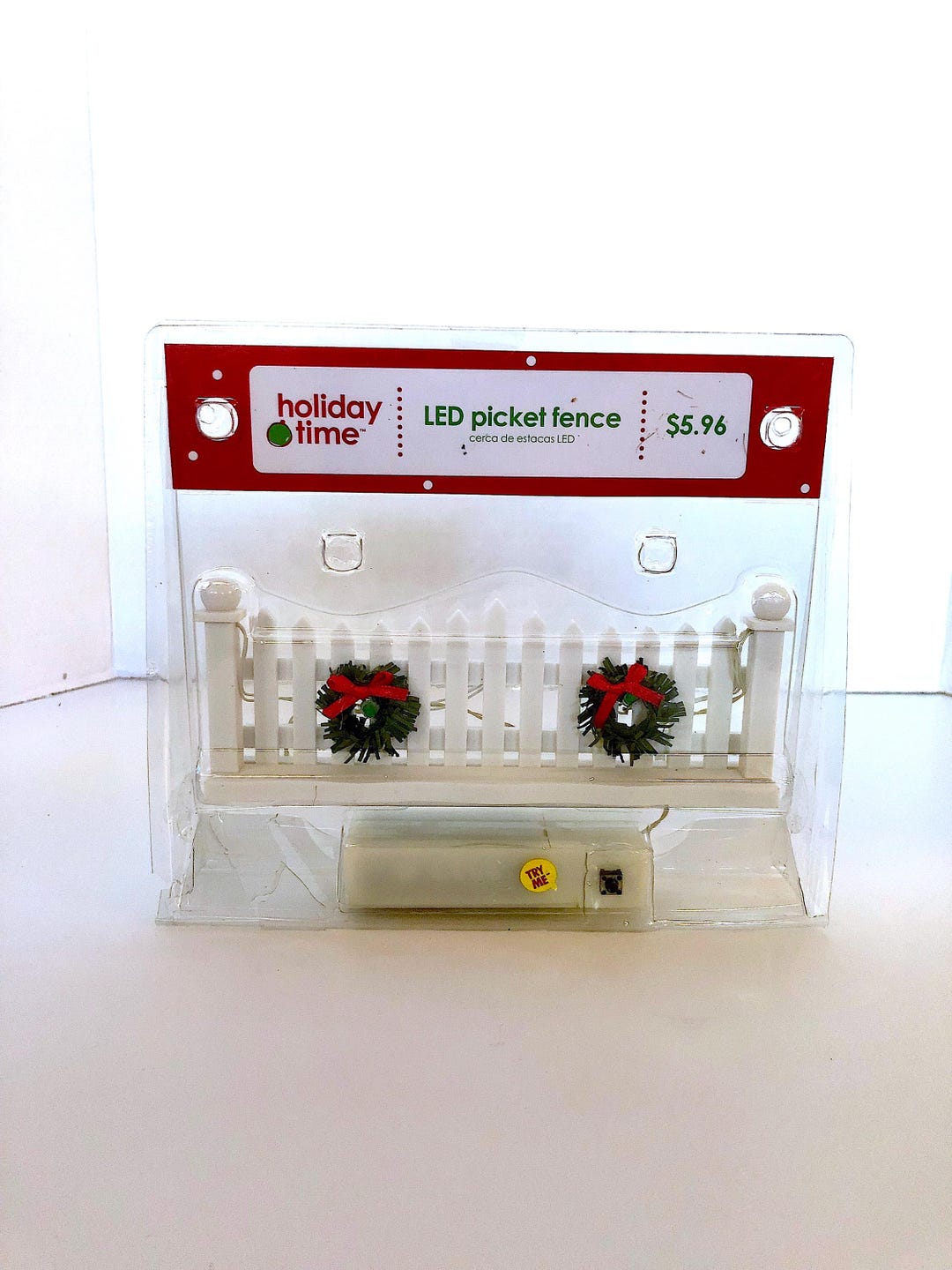 Holiday Time LED Picket Fence for Christmas Village New - Etsy