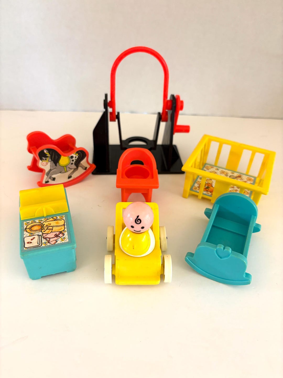 Fisher Price Baby Nursery Items 1970s Vintage Lot of 8 - Etsy