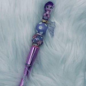 Pony Little Character Beaded Pen/topper/fun Pen/custom Pens/cute ...