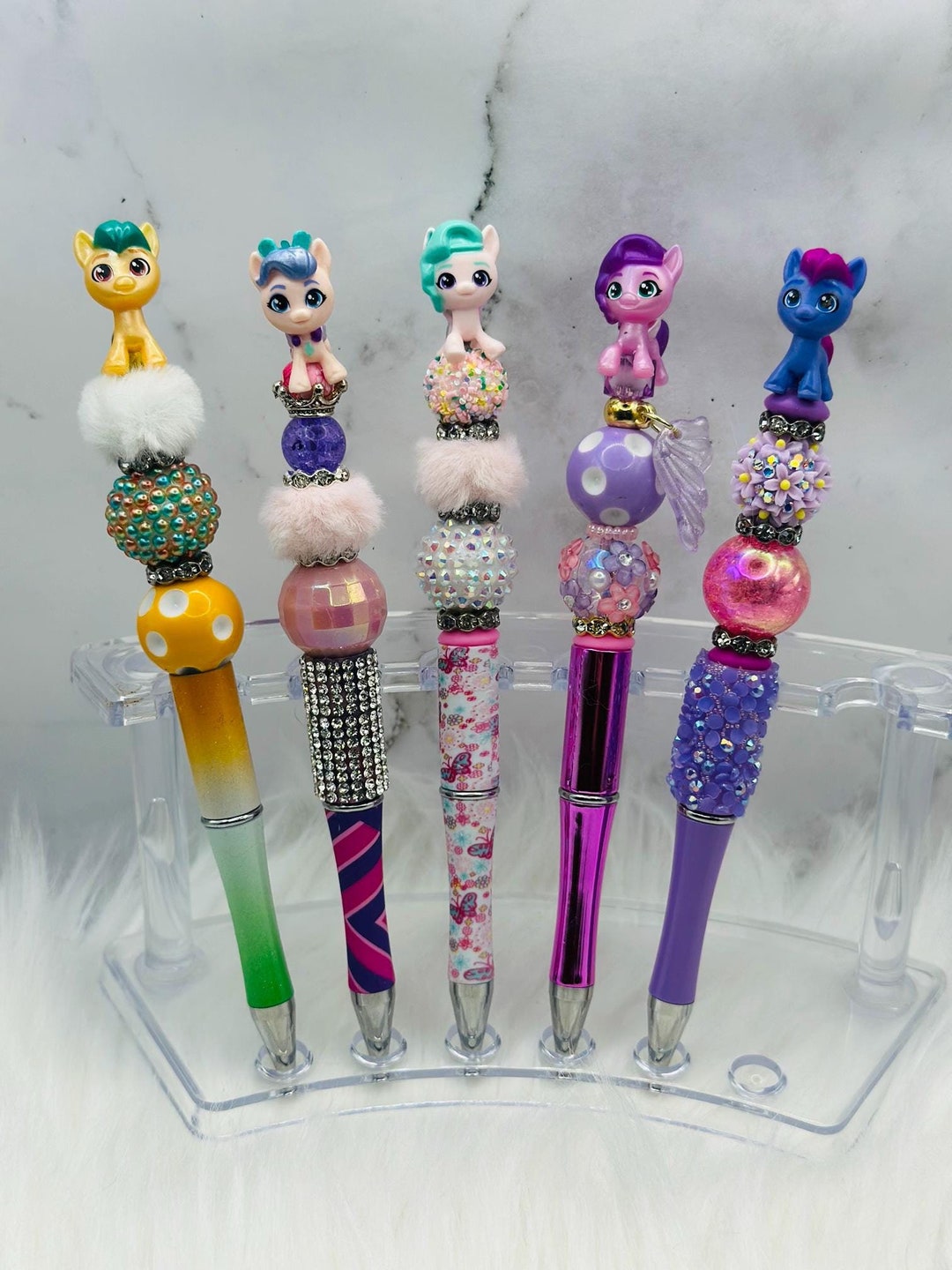 Pony Little Character Beaded Pen/topper/fun Pen/custom Pens/cute ...