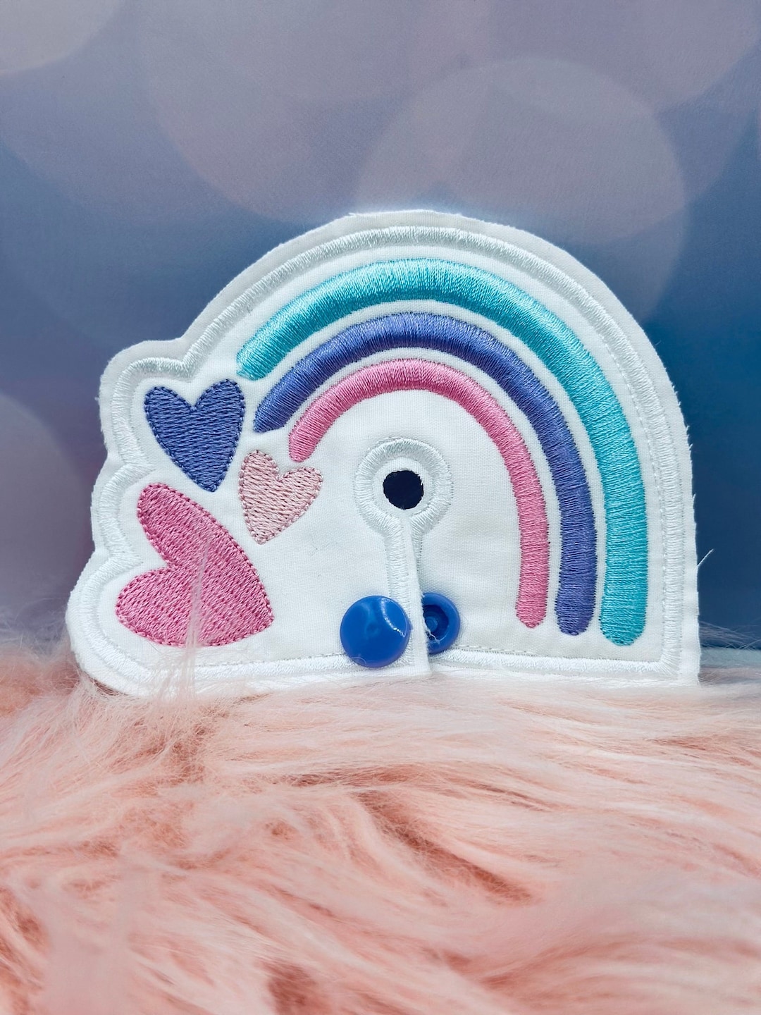 Cute Rainbow G-tube Pad Medical Pad/g-tube Cover G-tube Pad / Tubie Pad ...