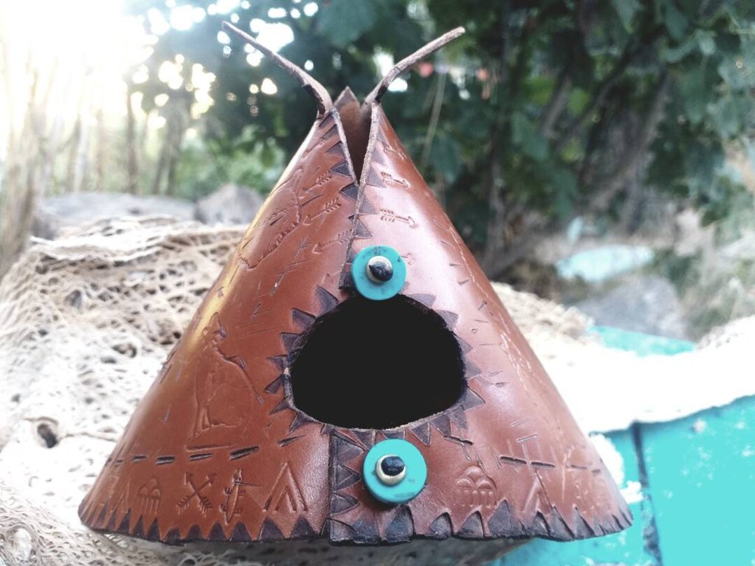 Personalized LONG TEXT OUTSIDE Teepee Leather Handcrafted Incense ...