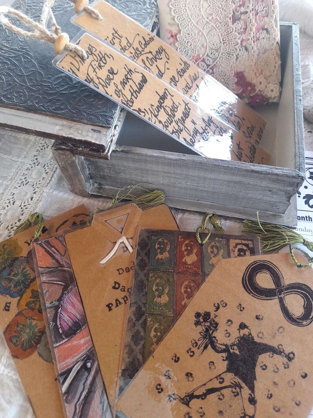 Book Box,mini Notebook Cover,book Separations,stampa Printed Paper ...
