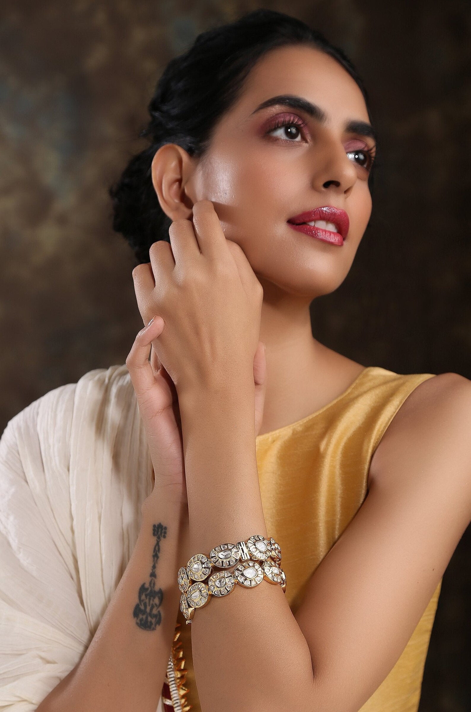 Gold Plated Polki Bangles/ Polki Bangles/ Gold Plated Bangles/ | Etsy