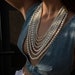 Multi Layered Pearl Necklace Classic Pearl Necklace Multi-strand ...