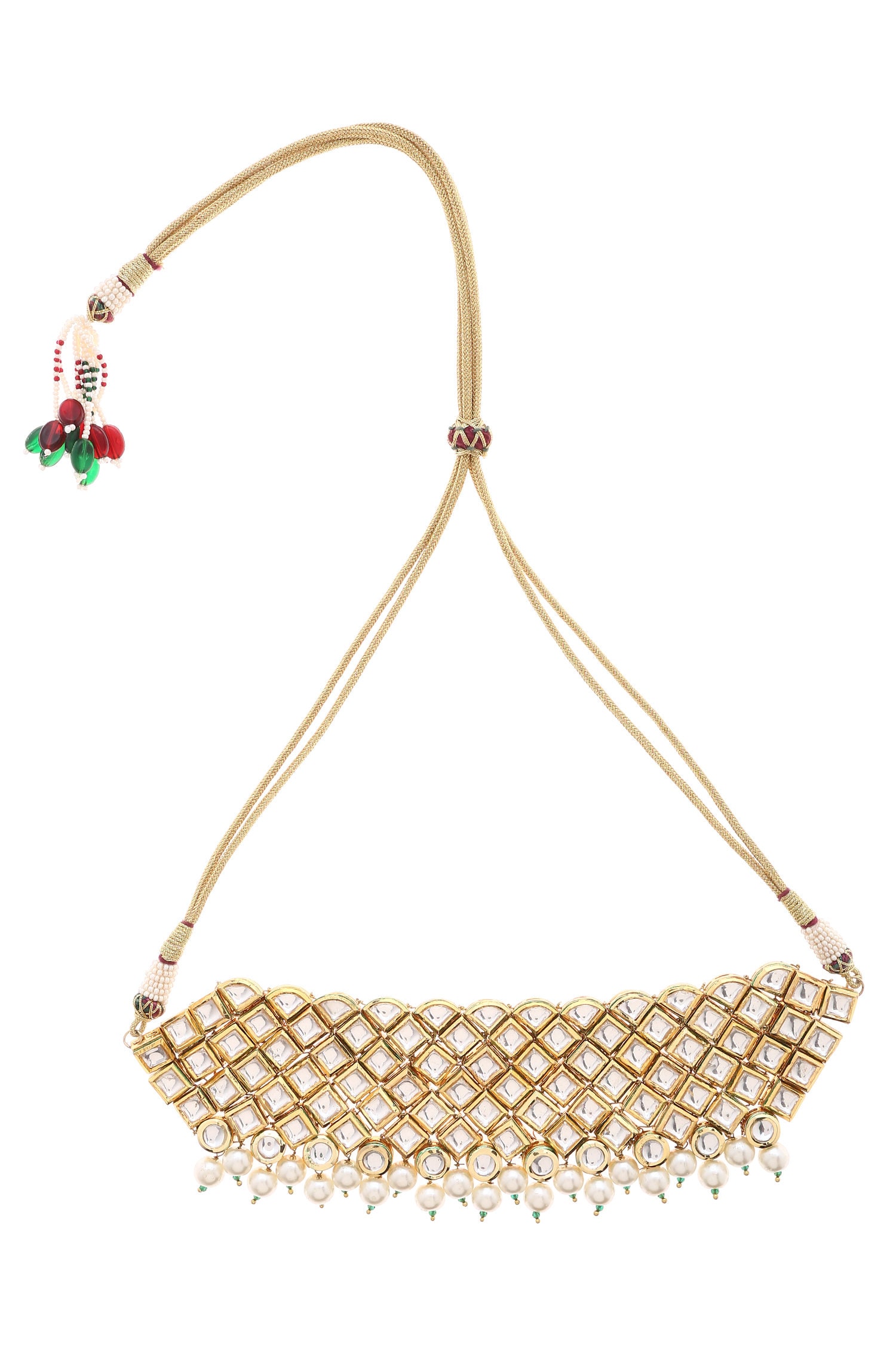 Gold Plated Kundan Choker Necklace With Pearls/kundan - Etsy