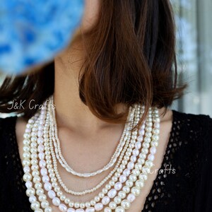 Multi Layered Pearl Necklace | Classic Pearl Necklace | Multi-strand ...