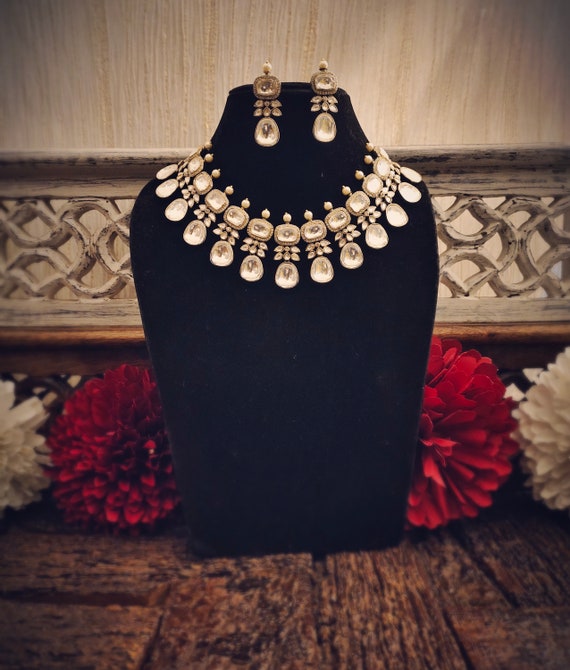 Silver Victorian Necklace Set/Victorian Necklace with | Etsy